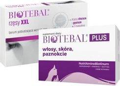 Biotebal Plus włosy, skóra, paznokcie 30 tabletek + Biotebal Rzęsy XXL ...
