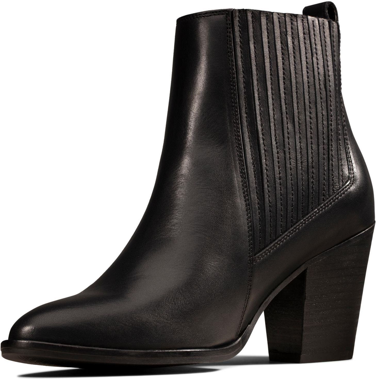Botki Clarks West Lo kolor black leather 26150733 - Ceny i opinie ...