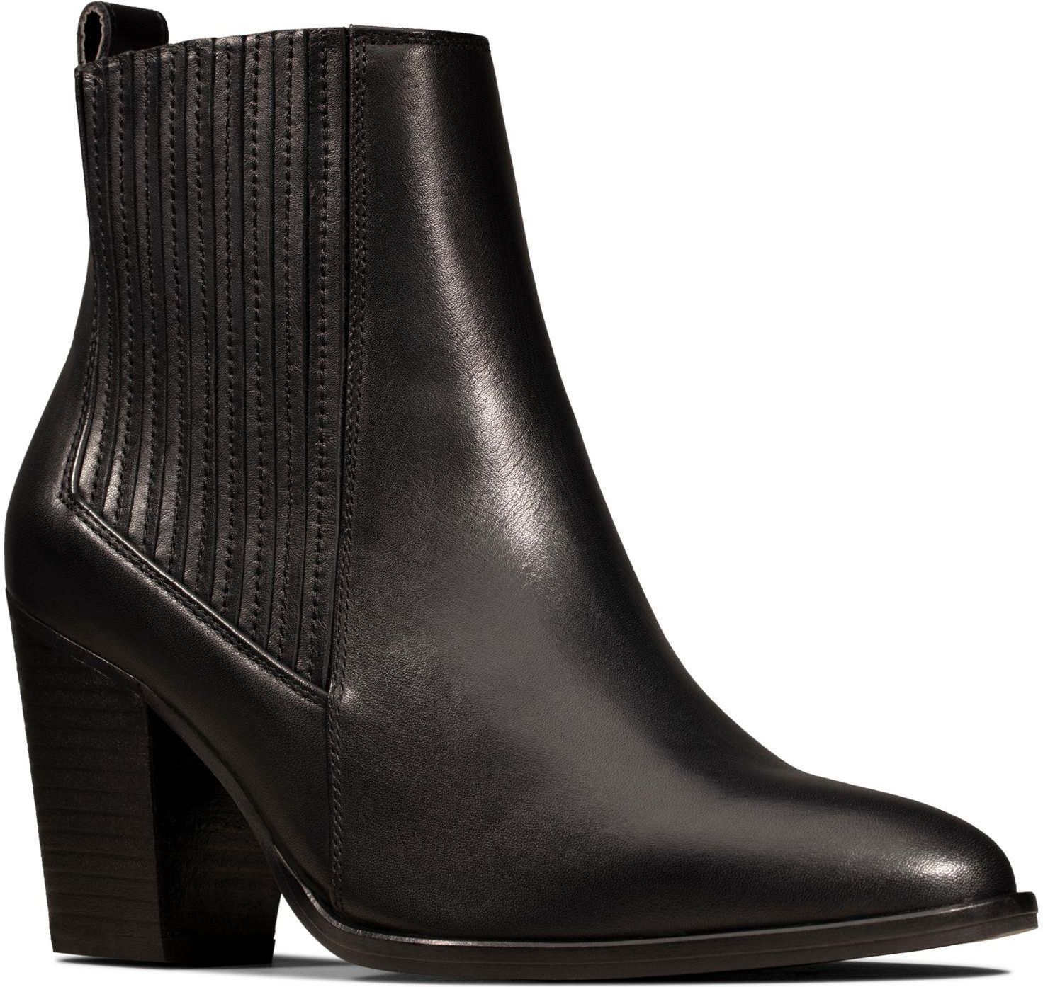 Botki Clarks West Lo kolor black leather 26150733 - Ceny i opinie ...