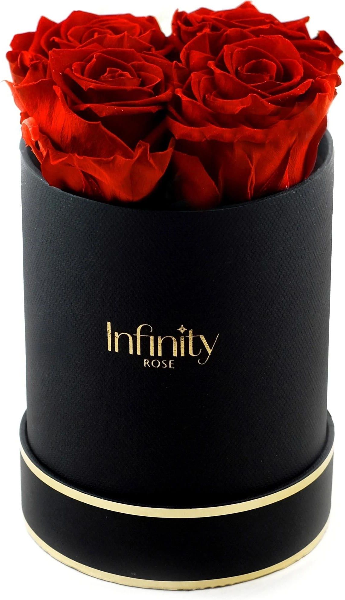 Czerwone Wieczne Róże Średni Czarny Flower Box Infinity Rose Vibrant ...