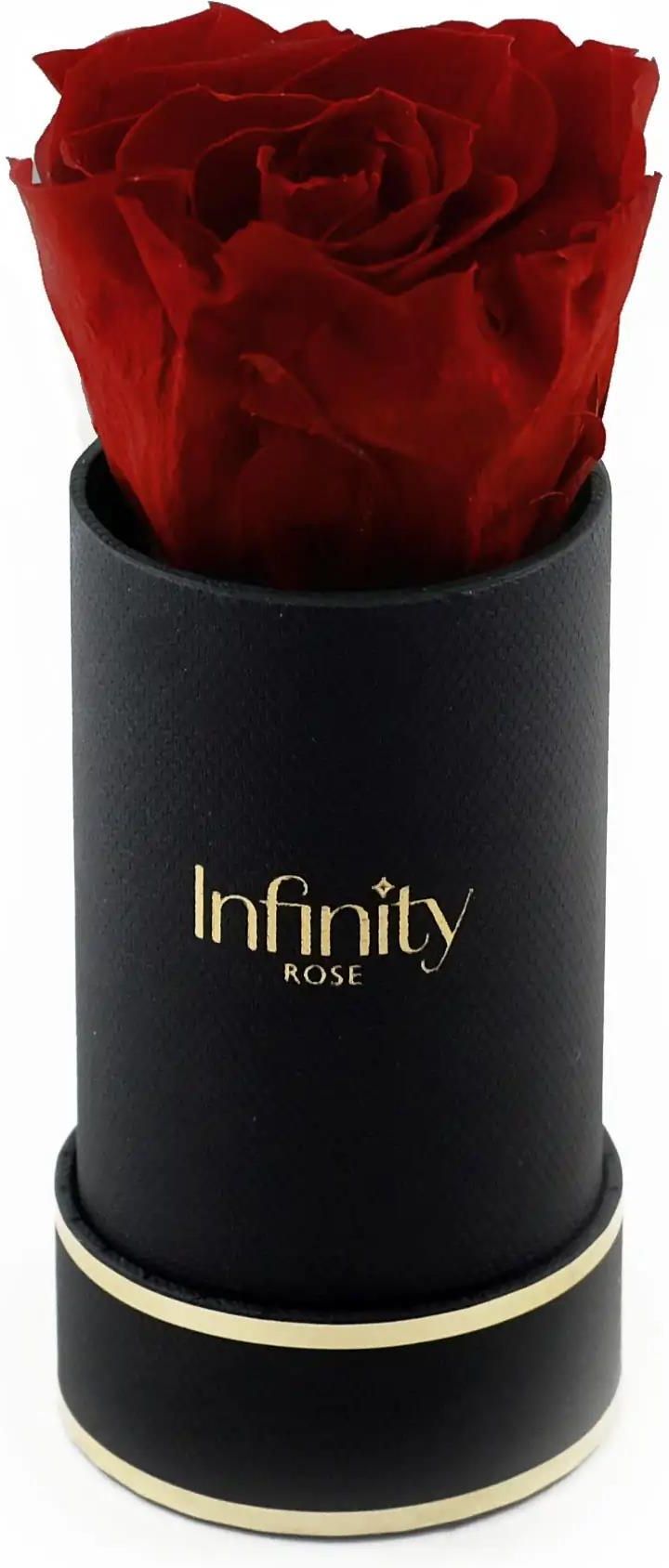 Royal Red Czerwona Wieczna Róża Czarny Mini Flower Box Infinity Rose ...