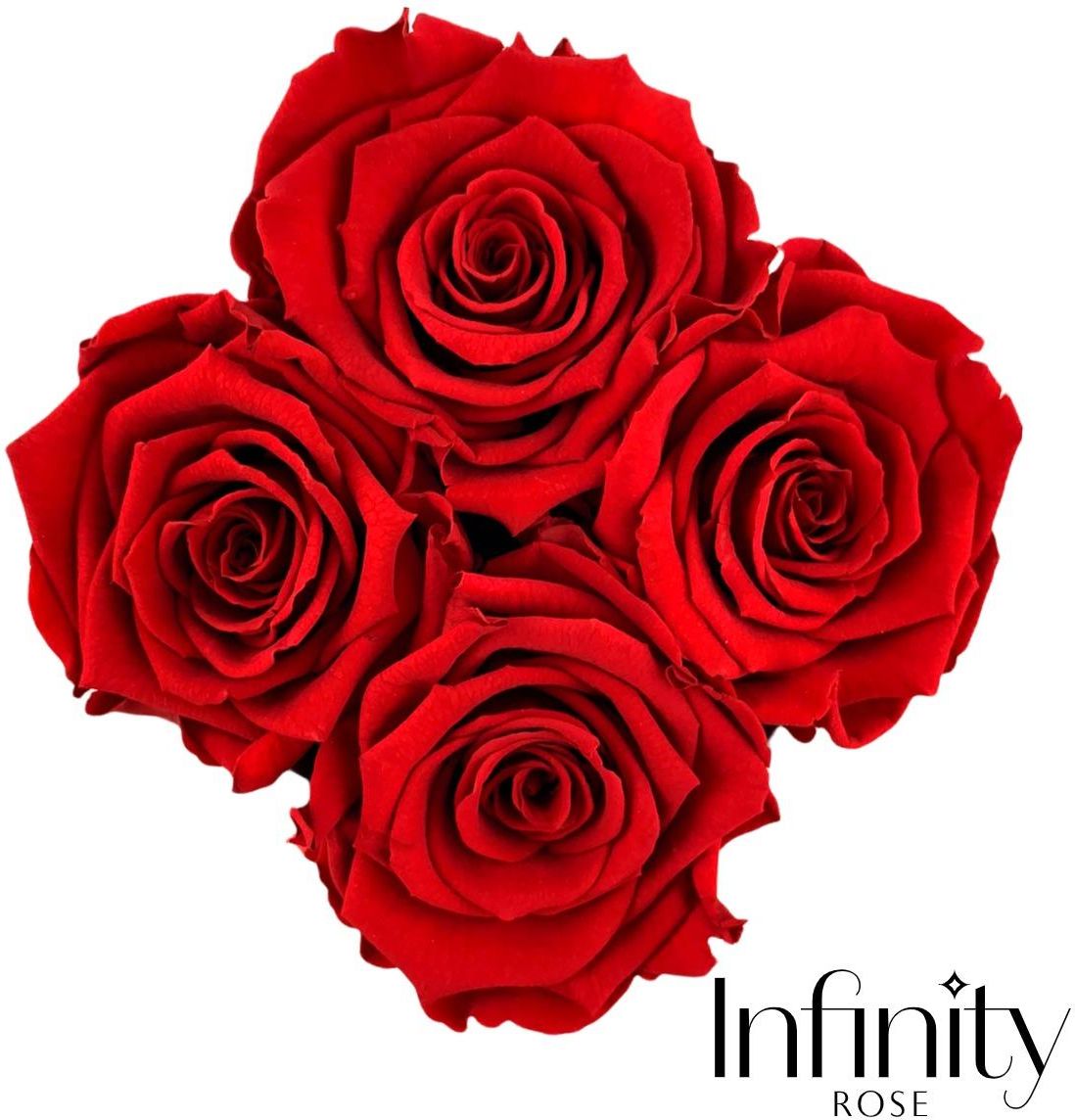 Flower Box Infinity Rose Czerwone Róże Wieczne W Średnim Czarnym ...