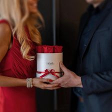 Czerwone Wieczne Róże Biały Duży Flower Box Infinity Rose Royal Red ...