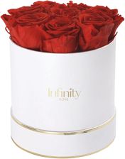 Czerwone Wieczne Róże Biały Duży Flower Box Infinity Rose Vibrant Red ...