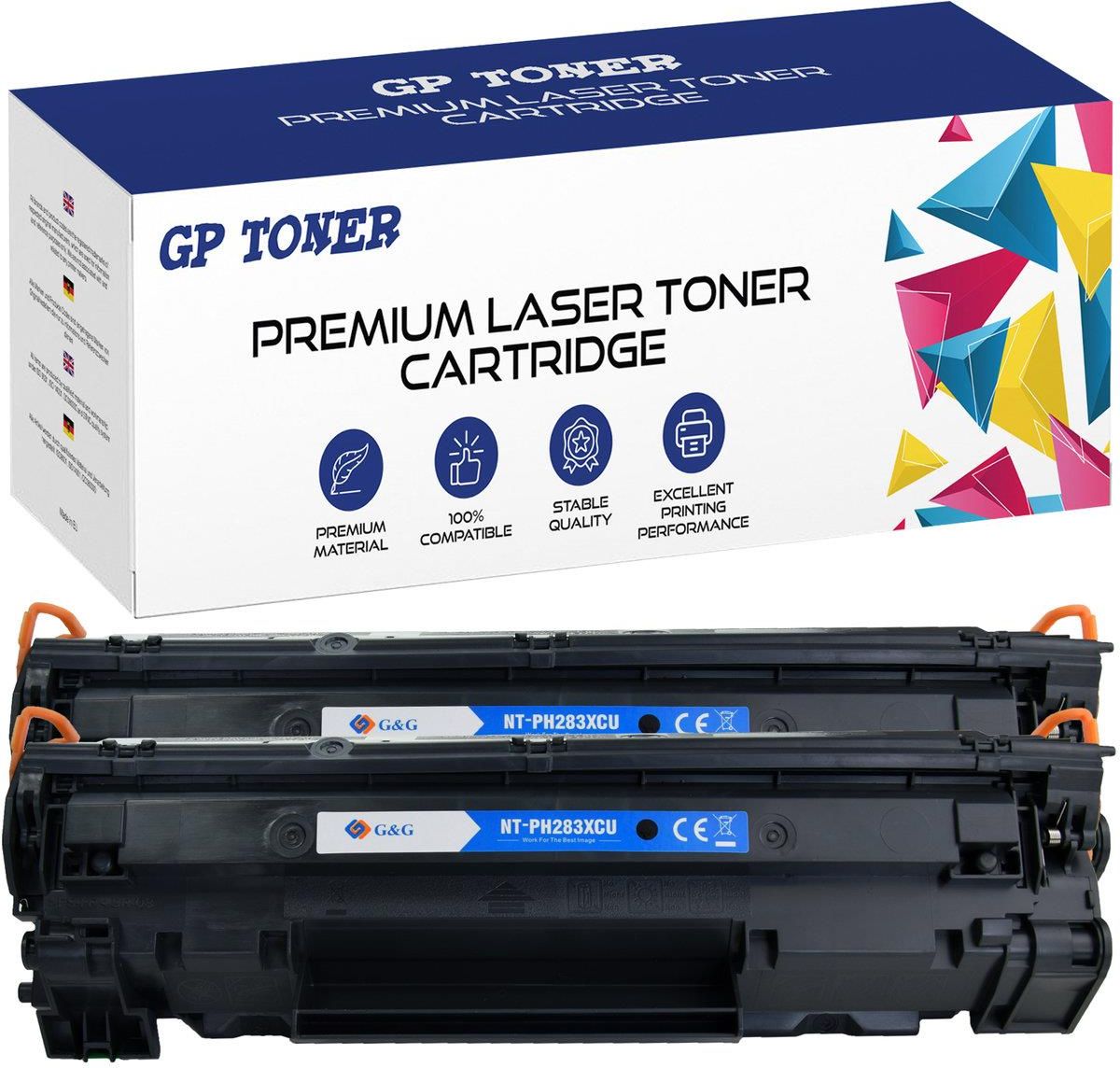 Gp Toner 2X Do Cf283X For Hp M126A M126Nw M128Fn M128Fp M128Fw ...