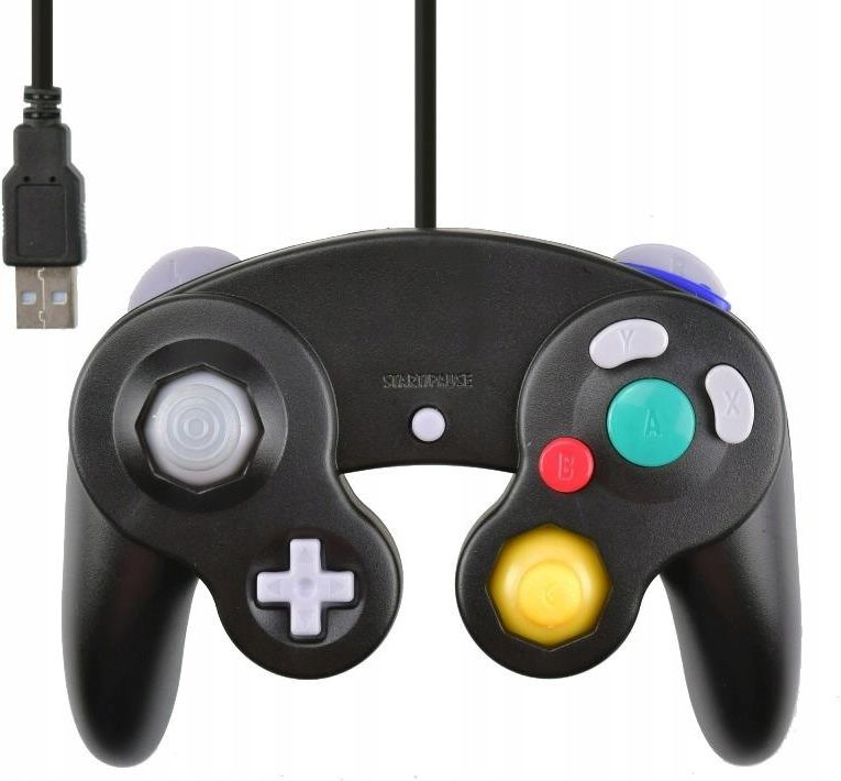 Gamepad Iris Pad USB do PC jak Game Cube NGC do Dolphin Czarny IR000621 ...