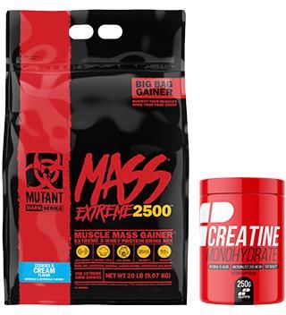 Mutant Zestaw Mutant Mass Xxxtreme 9070G Mp Supps Creatine 250G - ceny ...