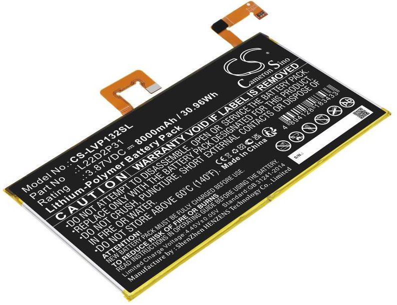 Cameron Sino Lenovo Tab P11 Pro / L22D2P31 8000Mah 30.96Wh Li-Polymer 3 ...
