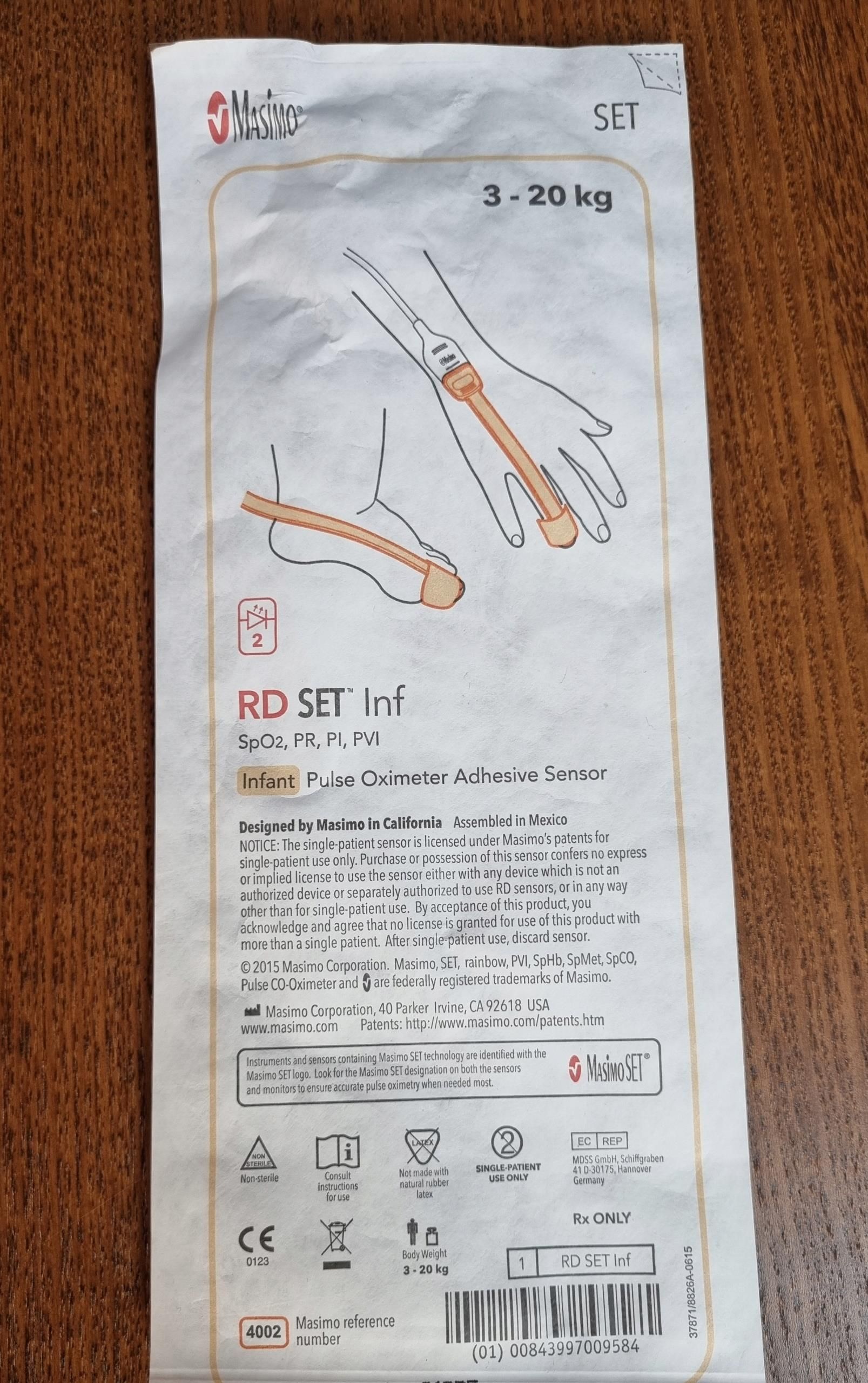 Jednorazowy Czujnik Spo2 3 20kg Rd Set Inf 4002 - ceny i opinie - Ceneo.pl