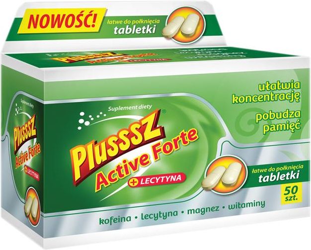 Plusssz Active Forte + Lecytyna, 50 tabletek - Opinie i ceny na Ceneo.pl