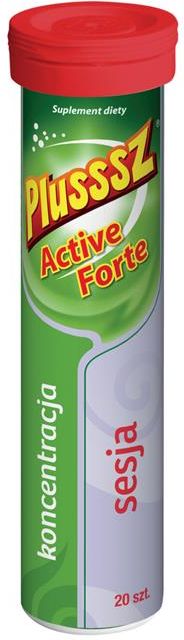 Plusssz Active Forte, pobudzenie i koncentracja, 20 tabletek musujących ...