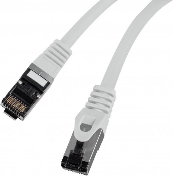 Kabel Lanberg RJ45 Patch cord Kat.8.1 do 40 Gb/s S/FTP LSZH CU 5m Szary Fluke Passed (PCF8-10CU ...