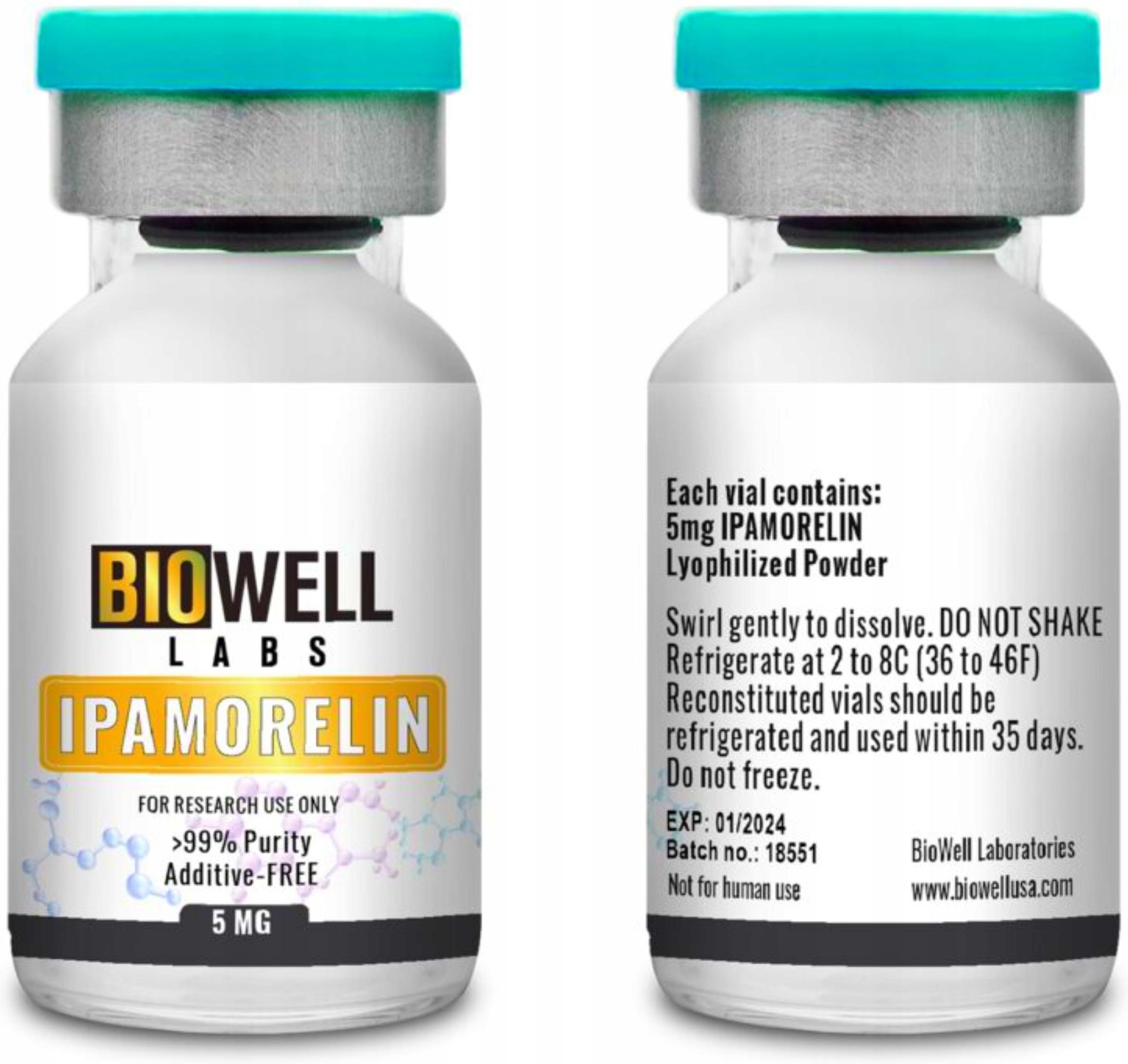 Biowell Labs Peptyd Do Badań Ipamorelin 5Mg 98% - ceny i opinie - Ceneo.pl