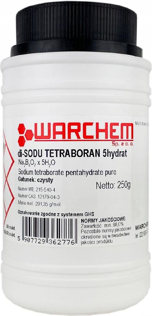 Warchem Tetraboran Sodu 5Hydrat (Boraks) Czysty 250G - ceny i opinie ...