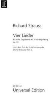 4 Lieder op. 36. für hohe Stimme und Klavier. hoch. - Literatura obcojęzyczna - Ceny i opinie ...
