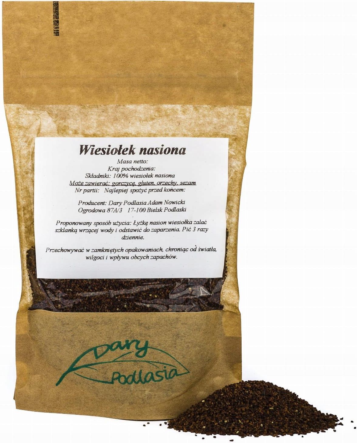 Dary Podlasia Wiesiołek nasiona wiesiołka -1000g - Opinie i ceny na Ceneo.pl