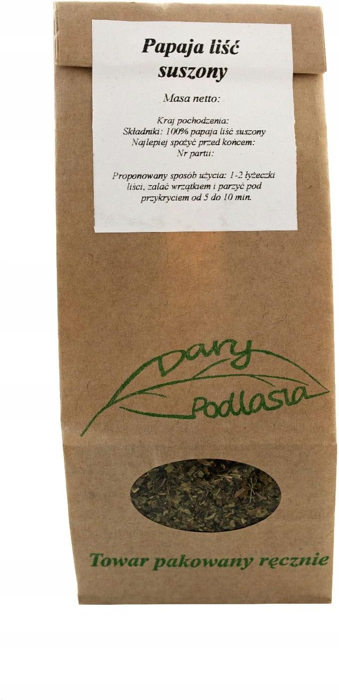 Dary Podlasia Papaja liść papai 50g - Opinie i ceny na Ceneo.pl