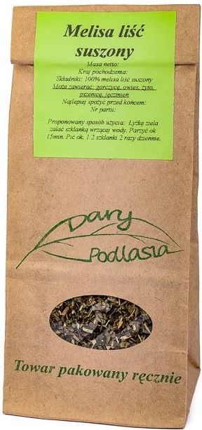 Melisa liść melisy Zioła 200g Dary Podlasia - Opinie i ceny na Ceneo.pl