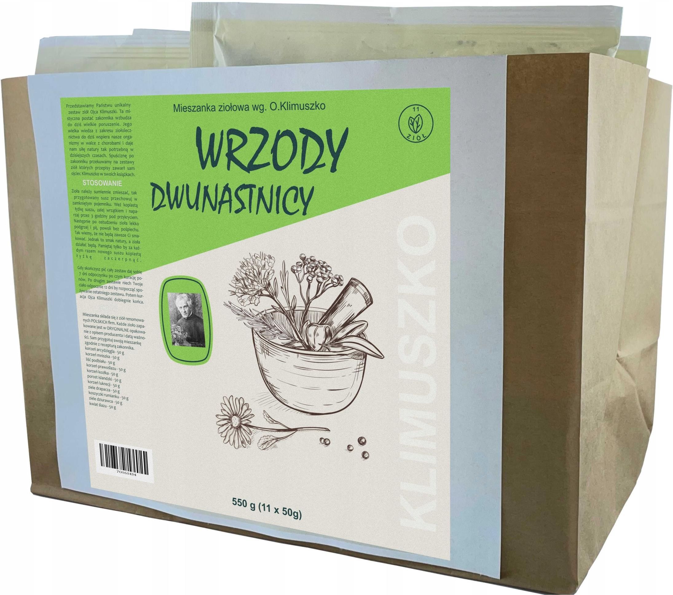 Flos Wrzód dwunastnicy Wrzody klimuszki klimuszko 550g - Opinie i ceny ...