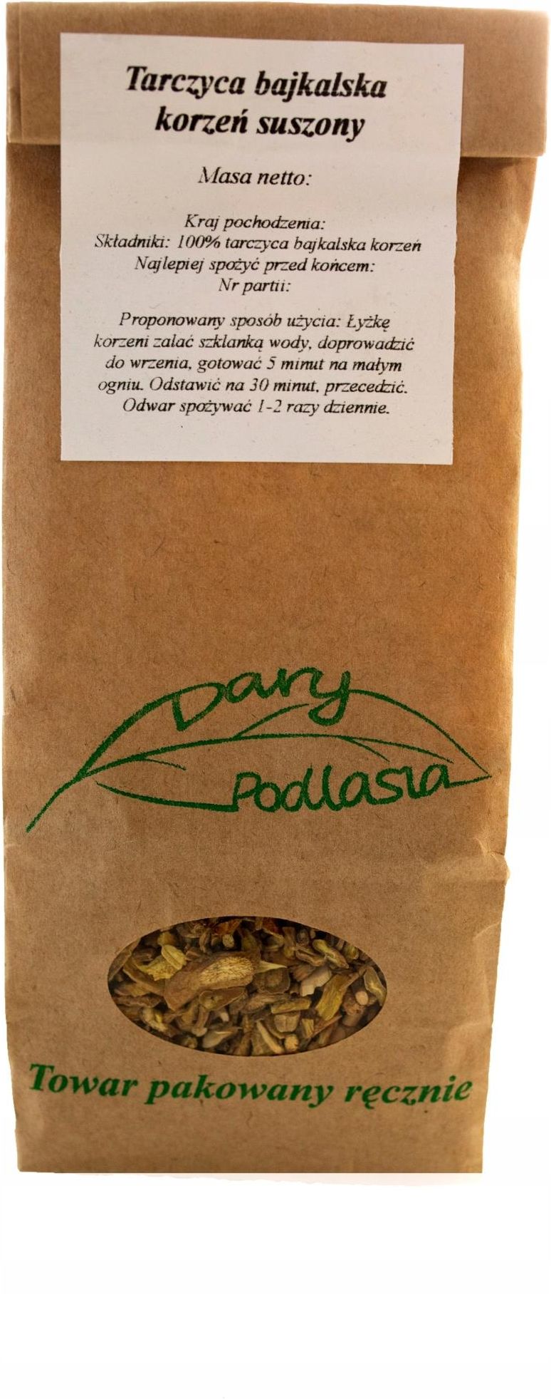 Dary Podlasia Tarczyca bajkalska korzeń 500g - Opinie i ceny na Ceneo.pl