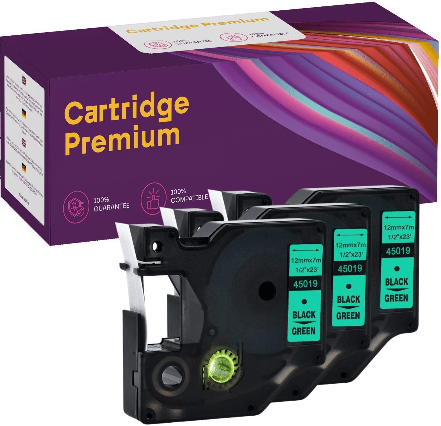 3X Taśma Do Dymo D1 45019 Zielona Czarny Nadruk - Ceny i opinie - Ceneo.pl