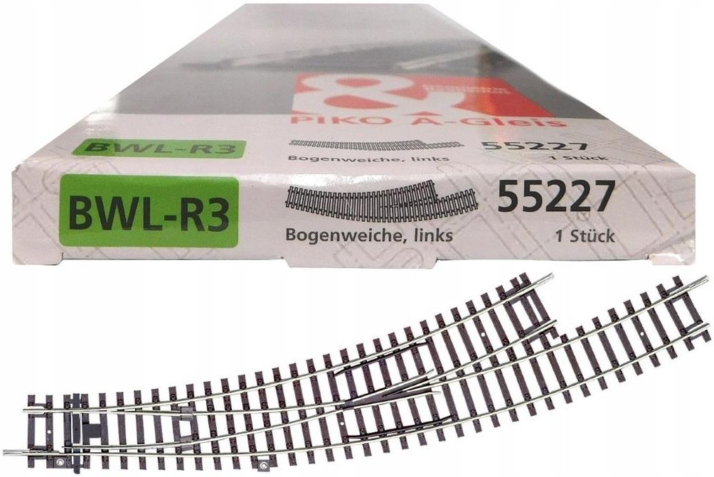 Piko A-Gleis Zwrotnica Łukowa Lewa Bwl-R3 55227 - Ceny i opinie - Ceneo.pl