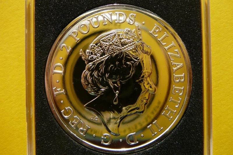 Akredytowany 2 Funty Brytania 2016 Rok Małpy Ag 999 Oz Priv W16 - Ceny ...