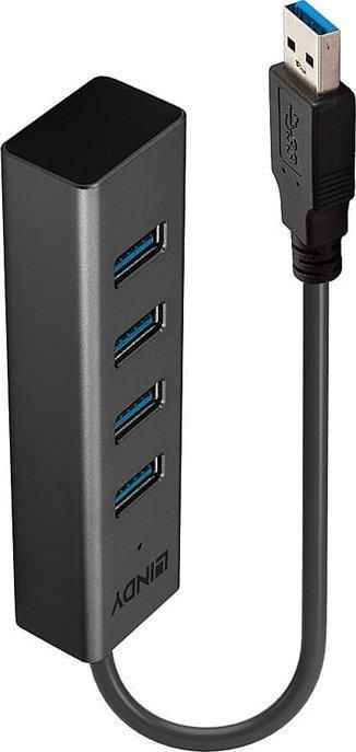 Hub USB Lindy HUB USB Hub USB 3.0 4 Port czarny (43324) - Opinie i ceny ...