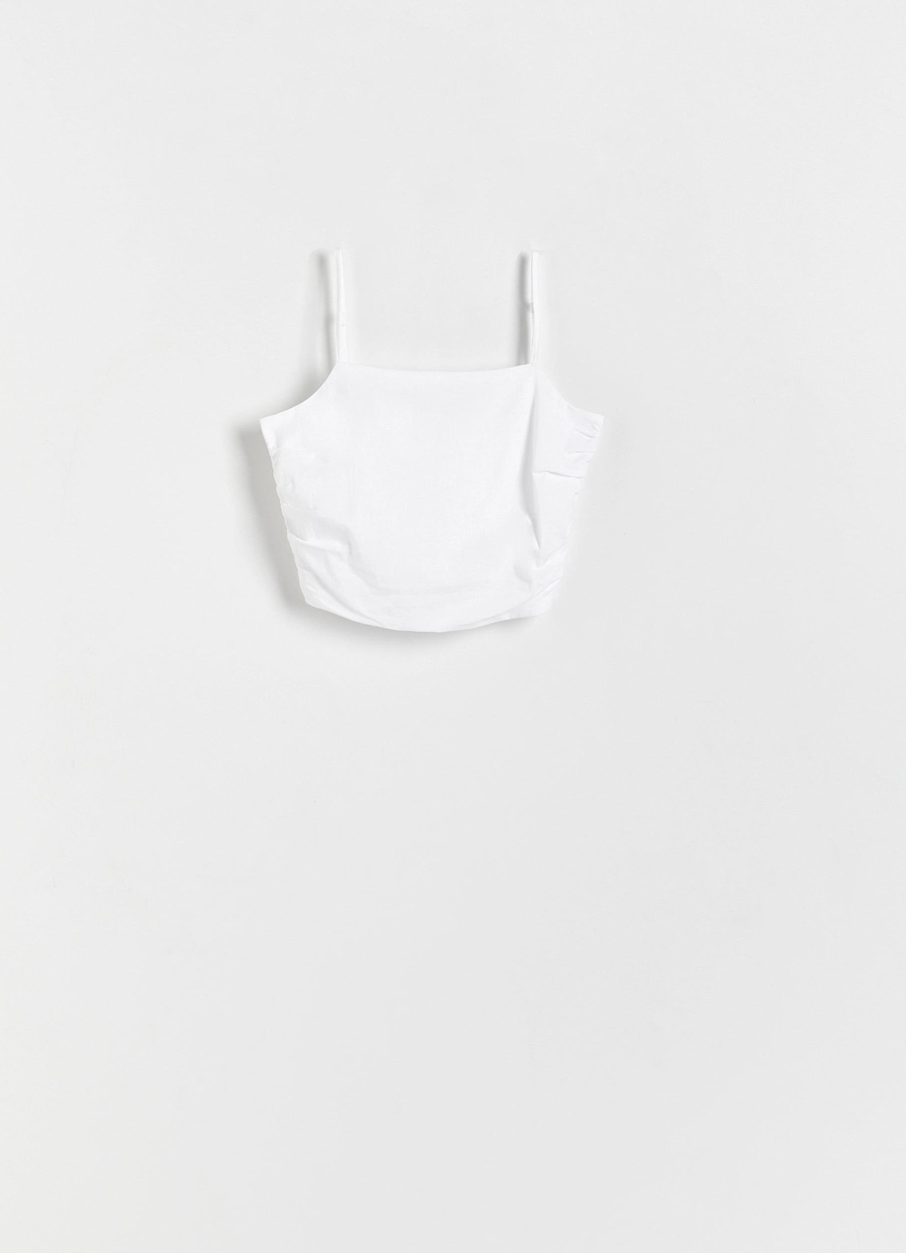 Reserved - Crop top z wiązaniem - Biały - Ceny i opinie - Ceneo.pl