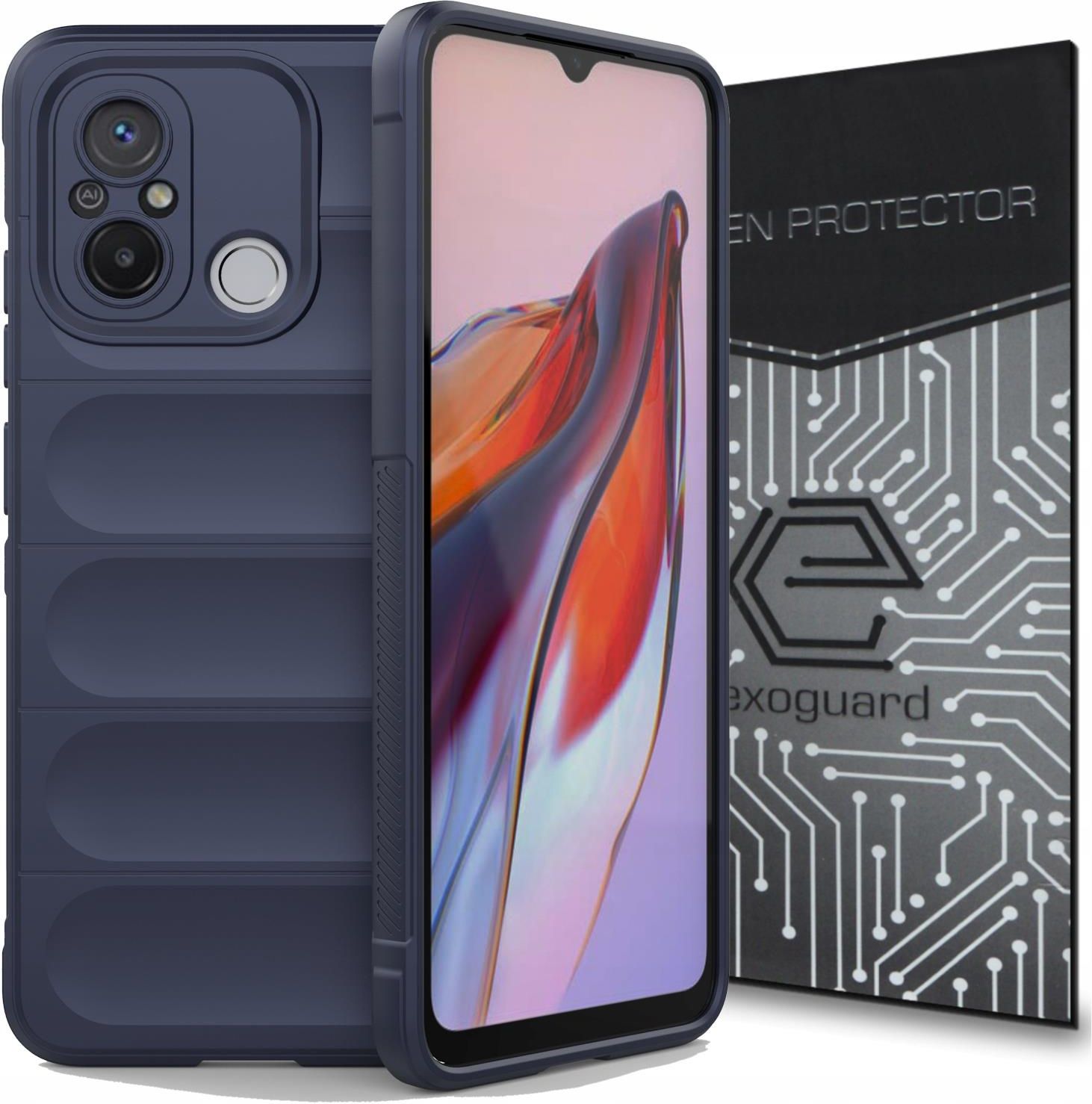 Exoguard Etui Obudowa Case Cover+Szkło Do Xiaomi Redmi 12C - Etui na ...