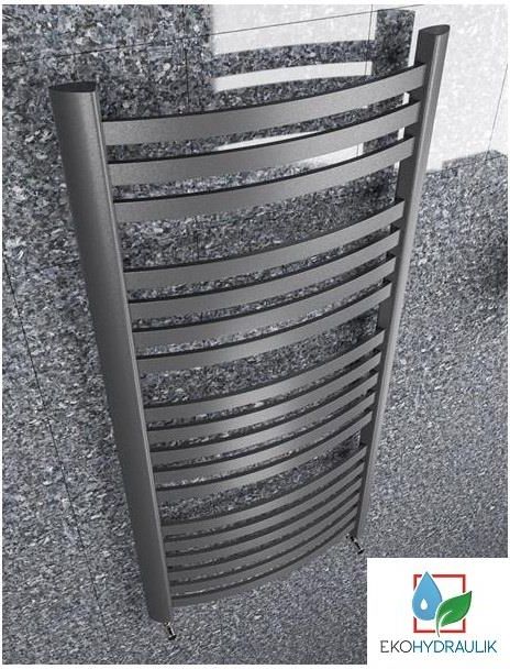 Grzejnik łazienkowy Grzejnik łazienkowy łuk płaski 570x1350 antracyt - Opinie i ceny na Ceneo.pl