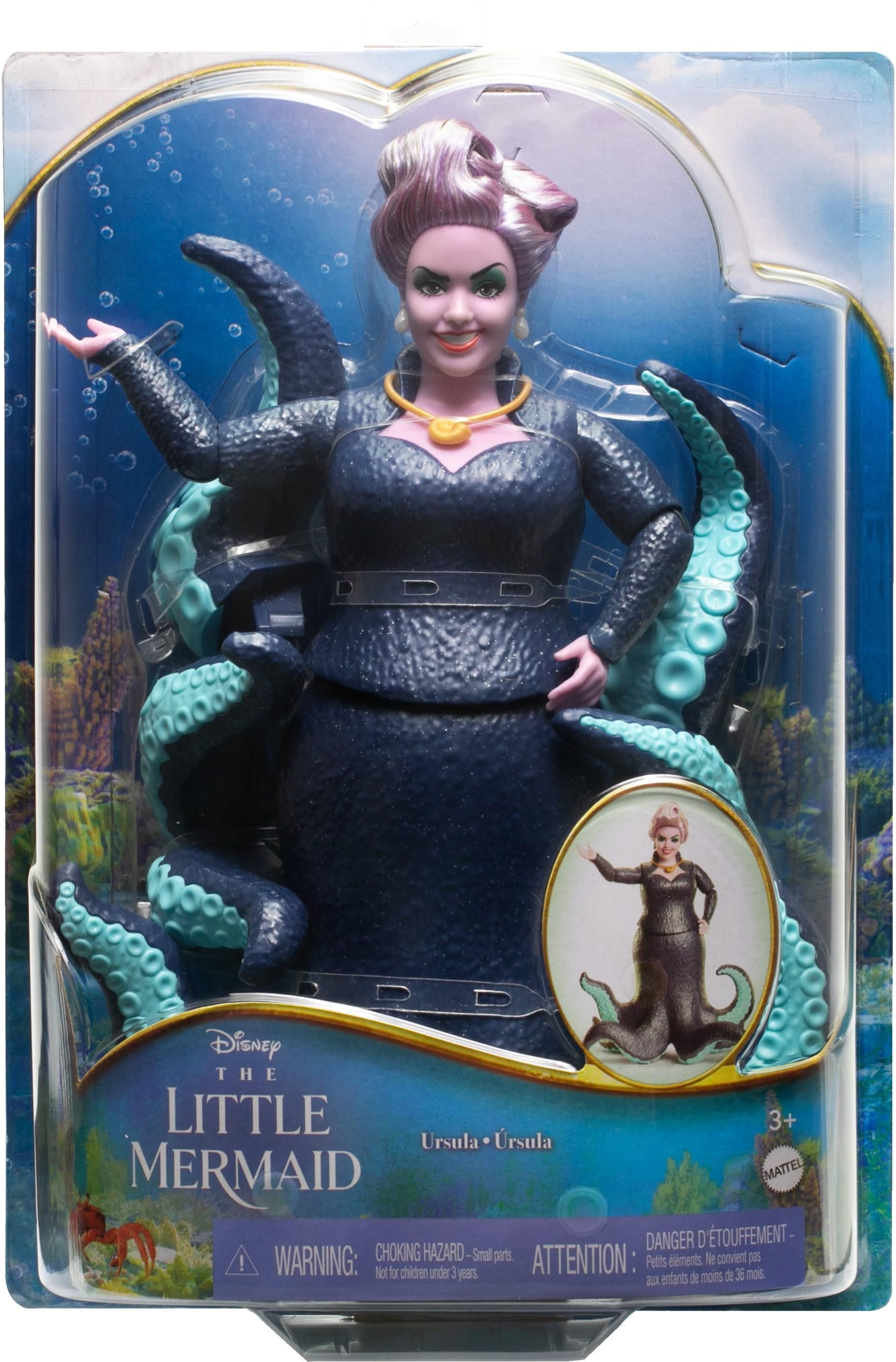 Lalka Mattel Disney Mała Syrenka Arielka Lalka Filmowa Urszula HLX12 ...