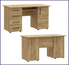 Elior Klasyczne Biurko Do Pracy Zamykane Na Kluczyk Dąb Craft Gareno ...