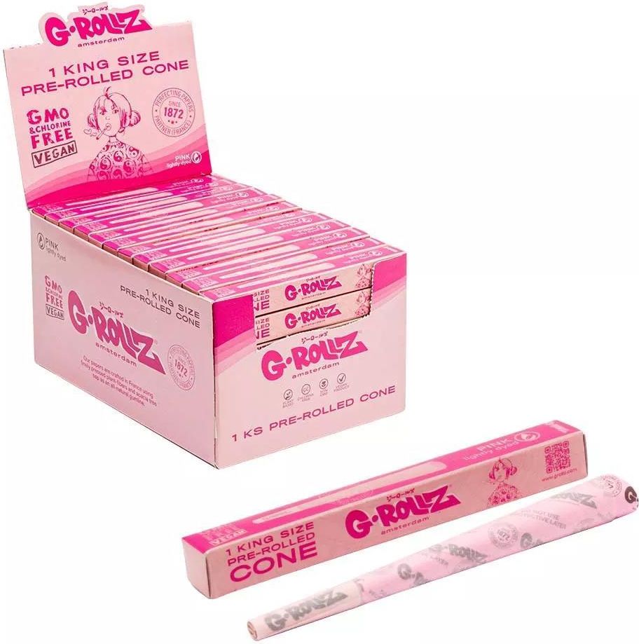 Różowa bletka G-Rollz King Size Cone 1 szt. - Ceny i opinie - Ceneo.pl