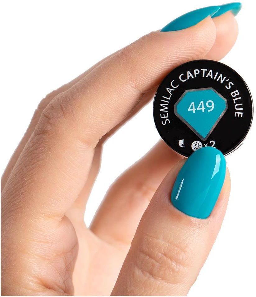 Semilac Lakier Hybrydowy 449 Captain'S Blue 7Ml - Opinie i ceny na Ceneo.pl