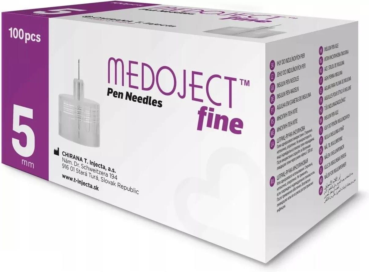 Igły do penów insulinowych MEDOJECT Fine Chirana 100 szt. 0.25x5mm 31G ...