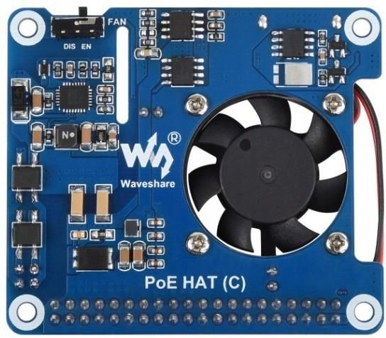 Mikrokontroler Waveshare PoE Hat (C) moduł rozszerzeń Power over Ethernet (19445) - Opinie i ...