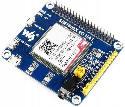 Mikrokontroler Waveshare Nakładka Hat z modułem 4G SIM7600G-H dla ...