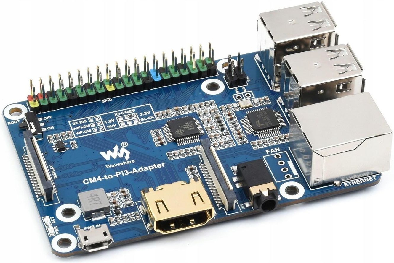 Mikrokontroler Waveshare CM4-to-Pi3-Adapter adapter Raspberry Pi CM4 ...