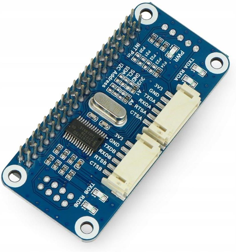 Mikrokontroler Waveshare Serial Expansion Hat I2C, Uart, Gpio dla RPi ...