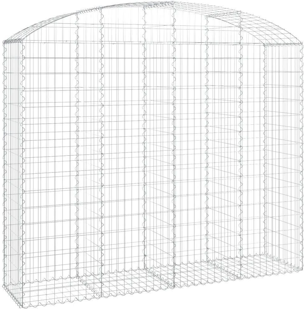 Vidaxl Łukowaty Kosz Gabionowy 200X50X160/180Cm Galwanizowane Żelazo ...