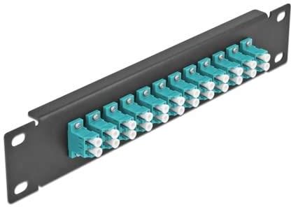 Delock 10″ Lwl Patchpanel 12 Port Lc Duplex Aqua 1 He Czarny - Opinie i ...