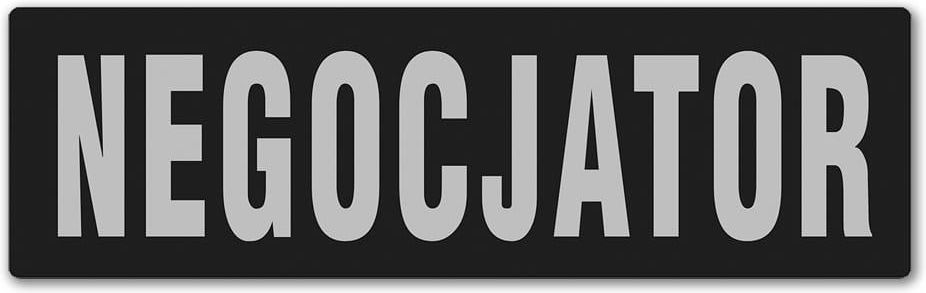 Polska Firma Emblemat Negocjator Odblaskowy Na Rzepie 13x5cm - Ceny i ...