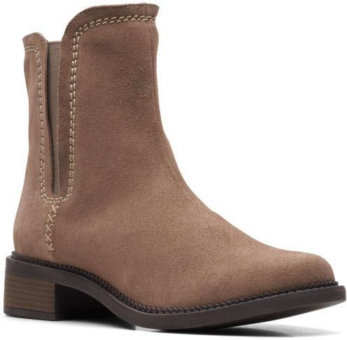 Botki Clarks Maye Zip kolor pebble suede 26168073 - Ceny i opinie ...
