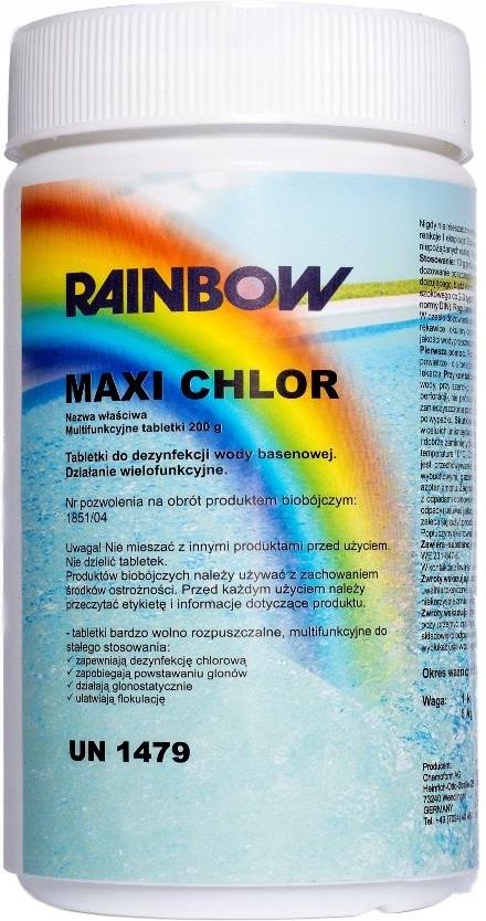 Rainbow Chlor Multi Tabletki 200G 1kg Basen Chemia - Ceny i opinie ...