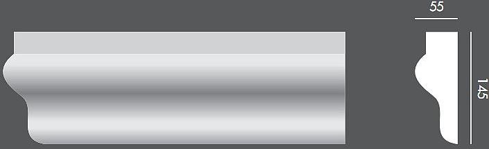 Sztukateria Exterior Profil Elewacyjny LP.004 14,5x5,5x150cm - Opinie i ...