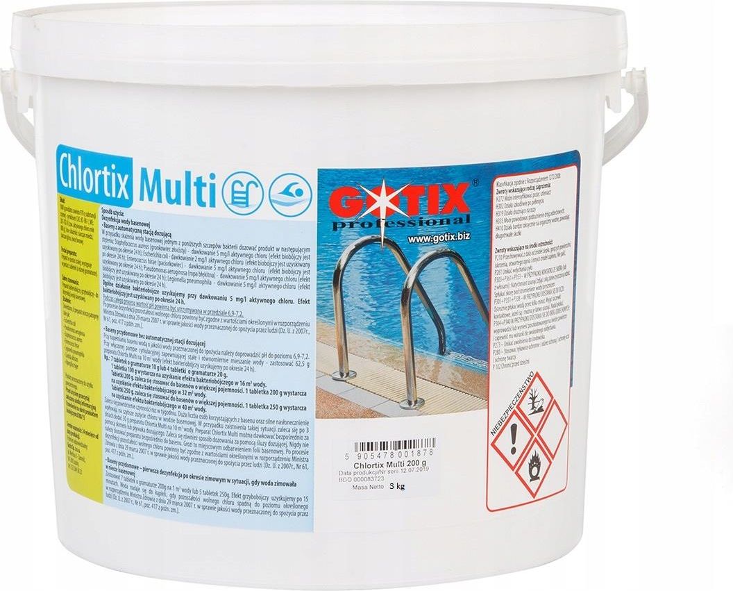 Gotix Chlor Do Basenu Chlortix Multi Tab 200G-3Kg - Ceny i opinie ...