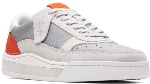 Buty Clarks Craft Court Lace kolor grey combi leather 26170937 - Ceny i ...
