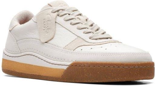 Buty Clarks Craft Court Lace kolor white combi leather 26165531 - Ceny ...