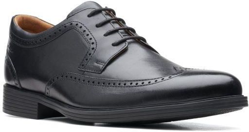 Buty Clarks Whiddon Wing H kolor black leather 26158009 - Ceny i opinie ...